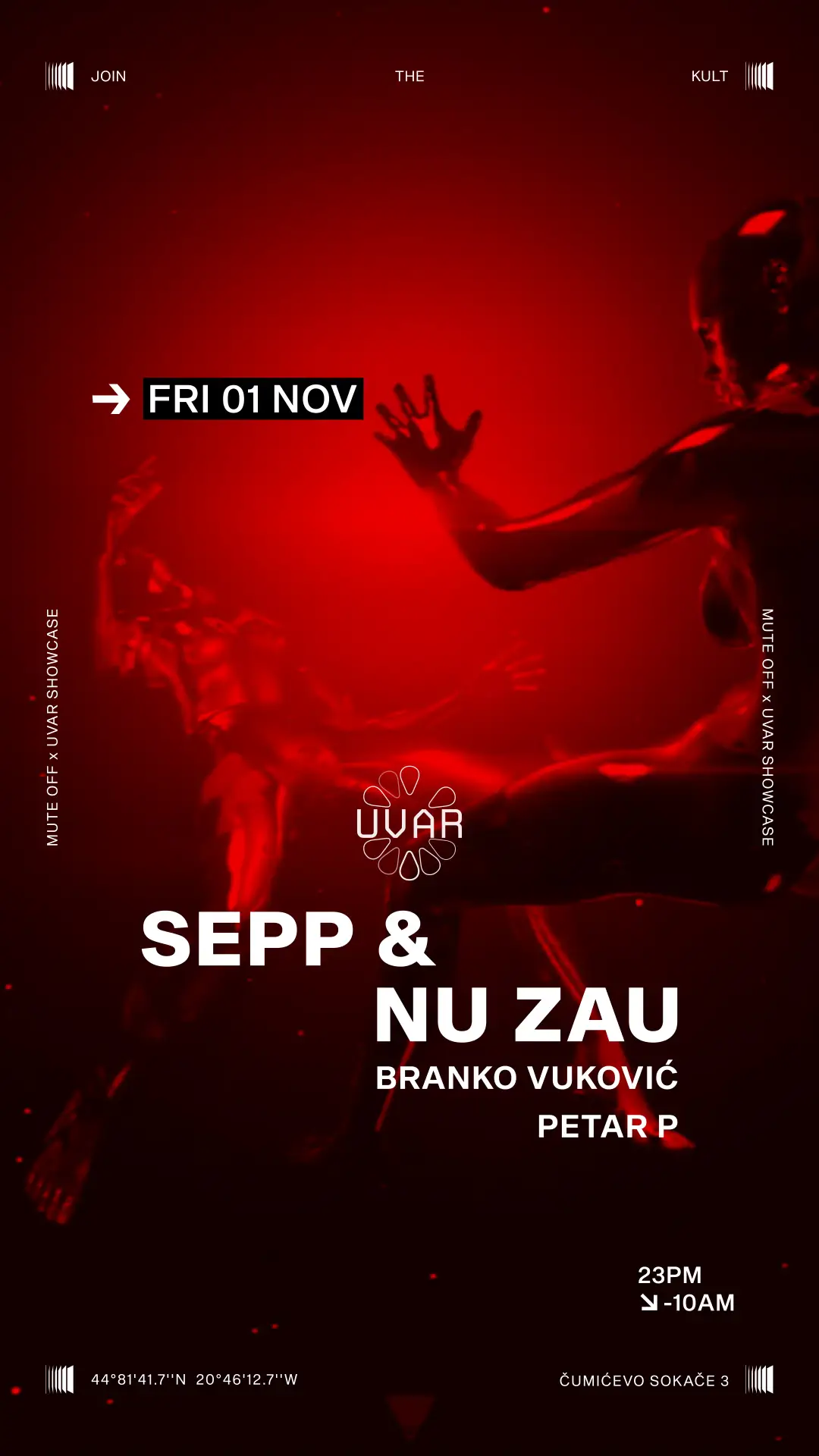 KULT x Uvar press. Sepp & Nu Zau + AFTERPARTY - Only Clubbing